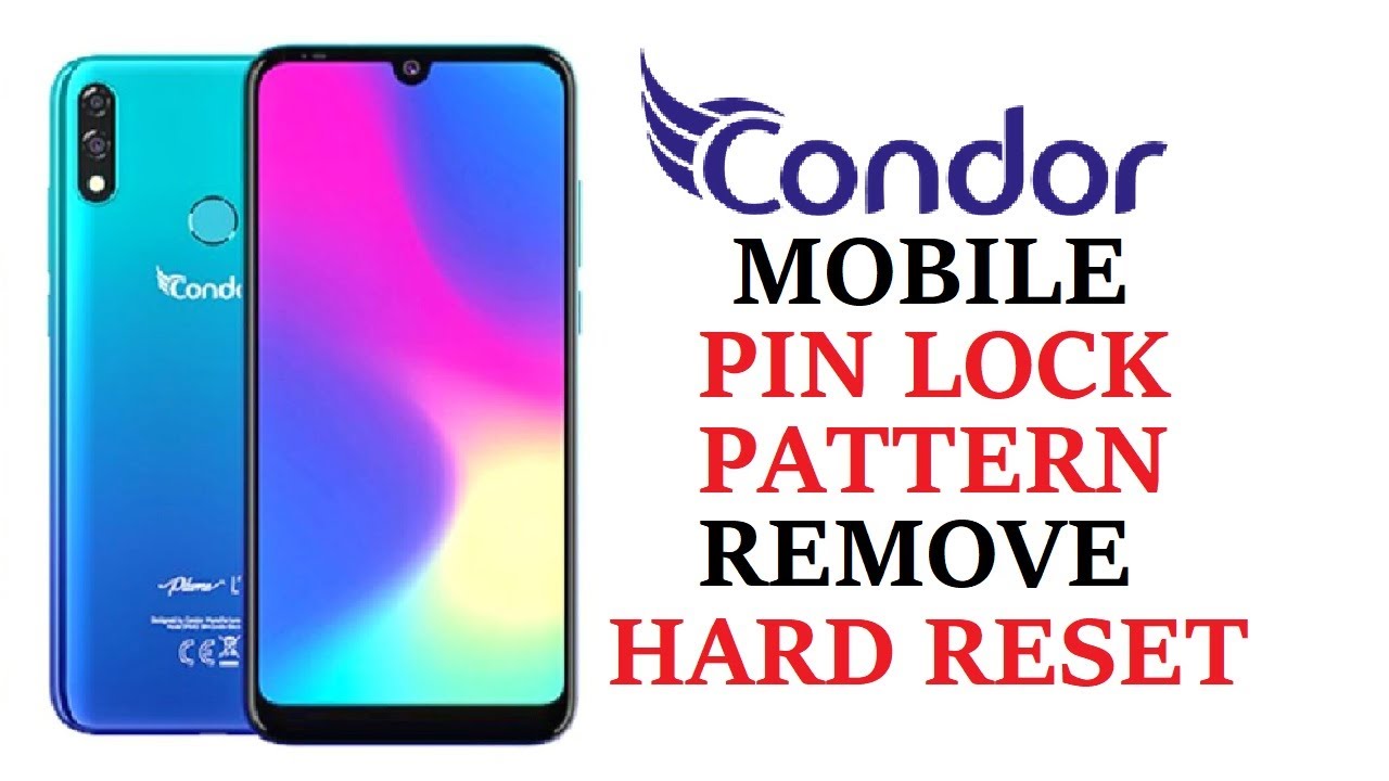 Condor Plume L4 Pro PIN LOCK | PATTERN LOCK REMOVE | HARD RESET - YouTube