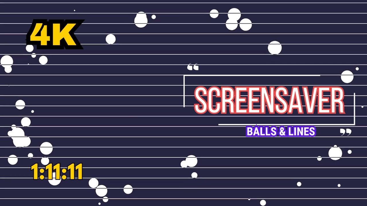 4K Bouncing Balls Satisfying Video for Relaxing | Abstract Screensaver ...