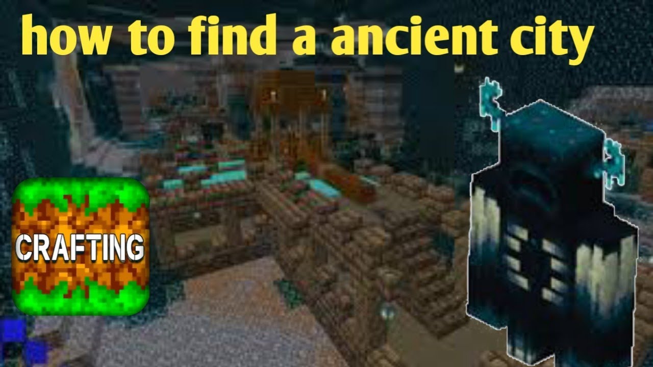 crafting and building how to find a ancient city with warden - YouTube