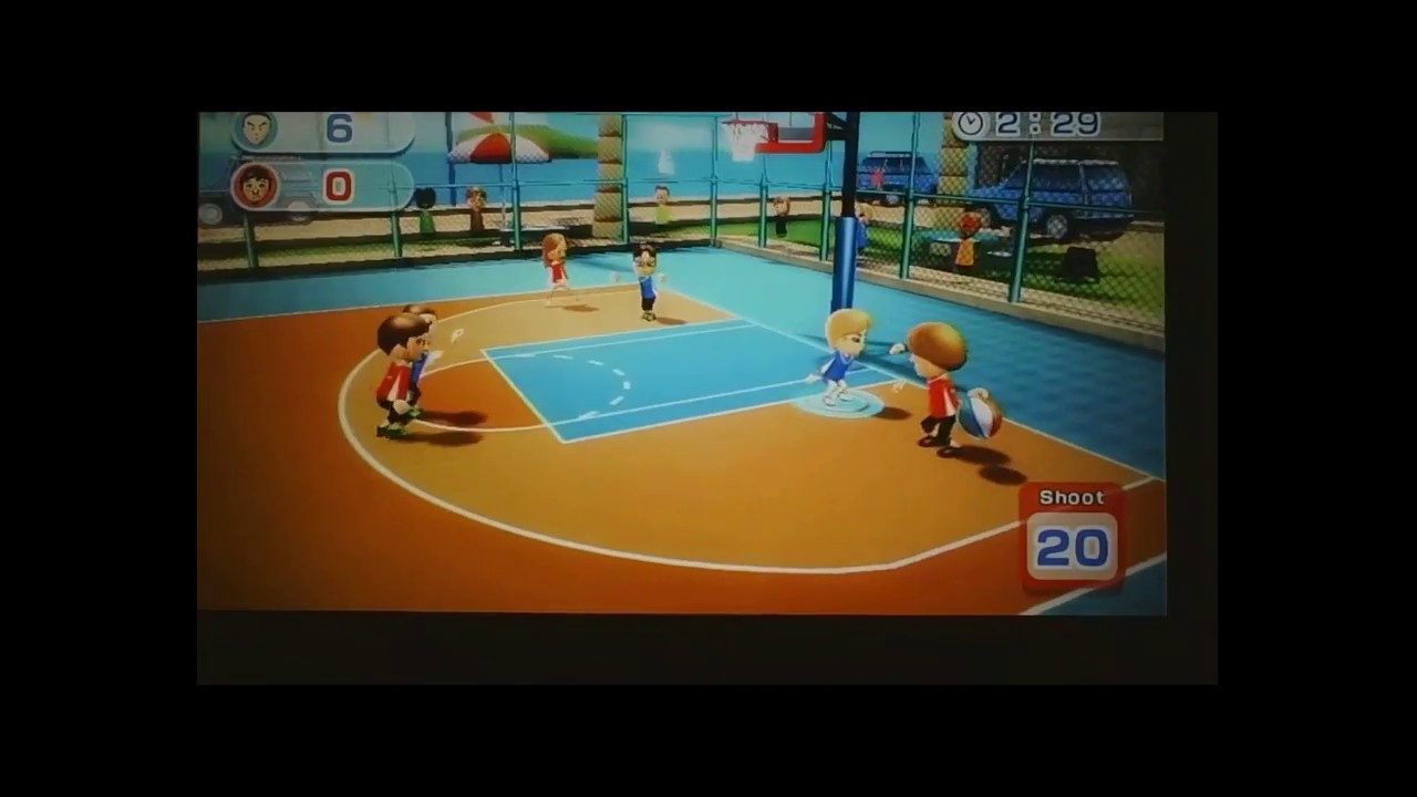 Wii Sports Resort Basketball vs Luca - YouTube