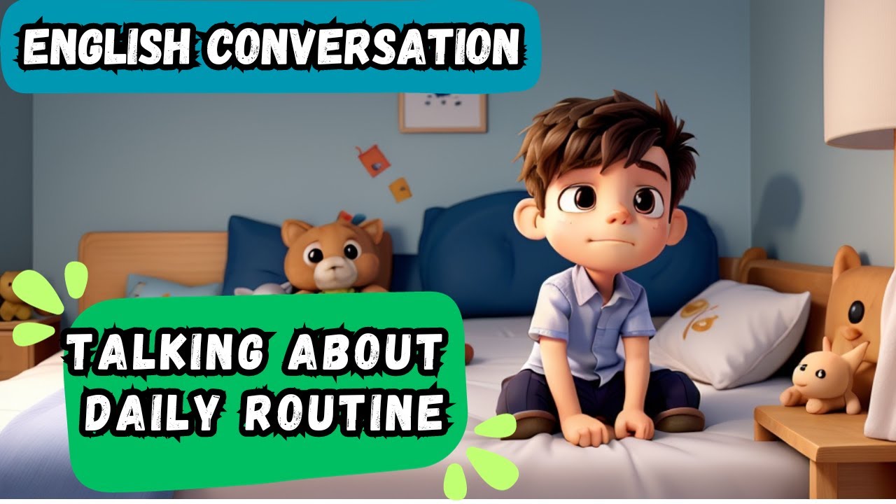 English Conversation ⭐ | Talking about daily routine in English ...
