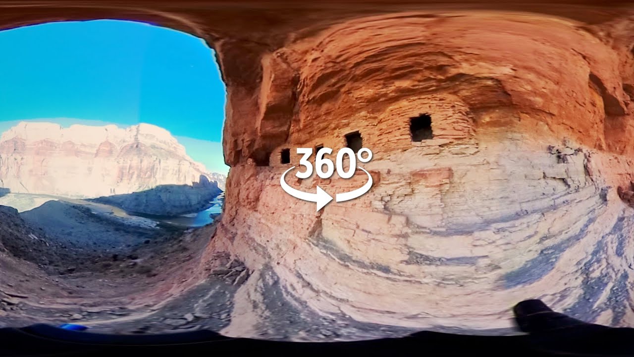 Grand Canyon 360° Video: The Granaries at Nankoweap - YouTube