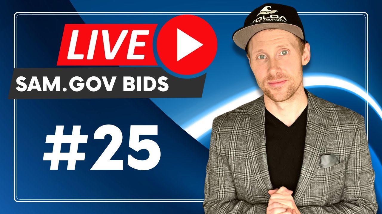 🔴 SAM.gov LIVE Bid Training #25 | Federal Government Contracts ...