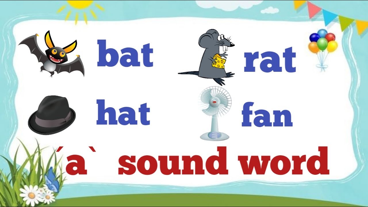 a sound words / learn a sound words/lkg class course - YouTube