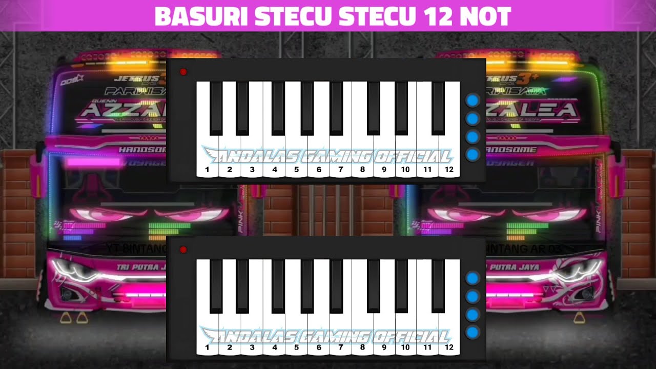 Telolet Basuri Stecu Stecu 12 Not Versi Pianika || Basuri Pianika ...
