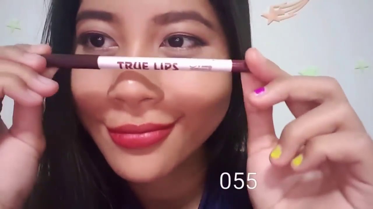 Waterproof lipliner pencil assorted true lips makeup - YouTube