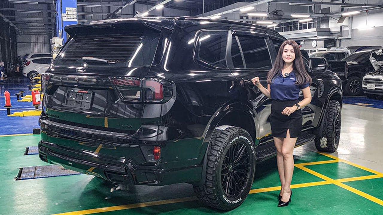Everest 4x4 Decorated in Fierce Black 2.0/6AT Thailand Car Review - YouTube