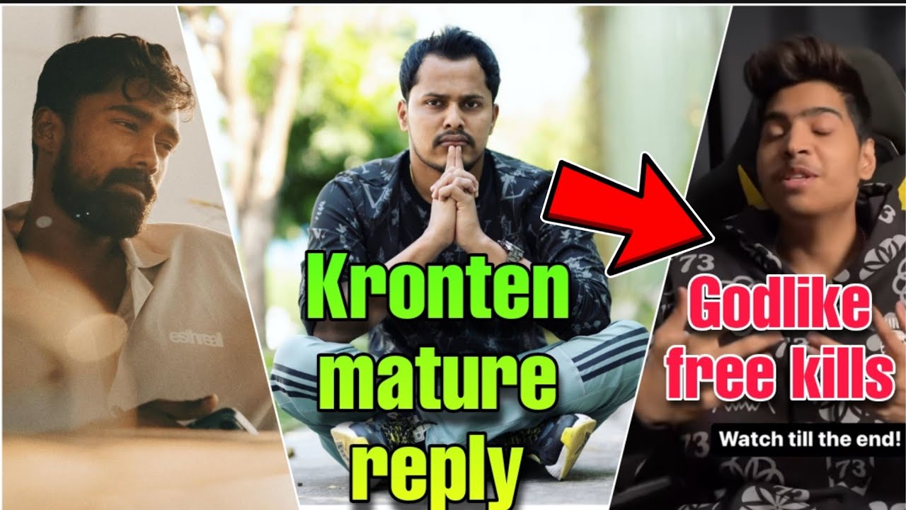 Godlike Kronten reply on Ninja *Godlike free kills*🦁💛 - YouTube
