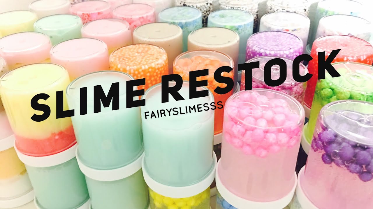 HUGE SLIME RESTOCK! JANUARY 14, 2018 | Fairyslimesss 2018 - YouTube