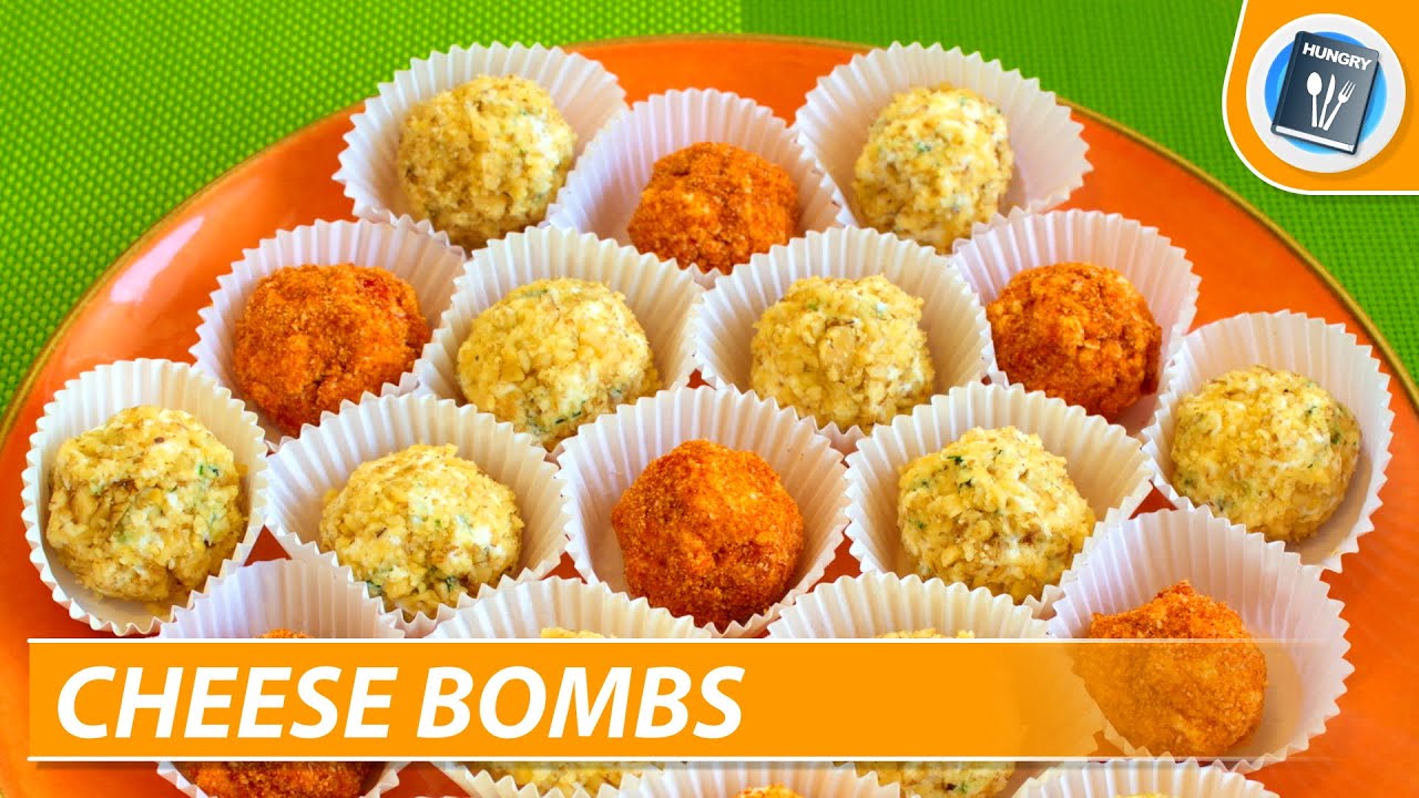 Fresh cheese bombs with garlic - easy recipe - YouTube