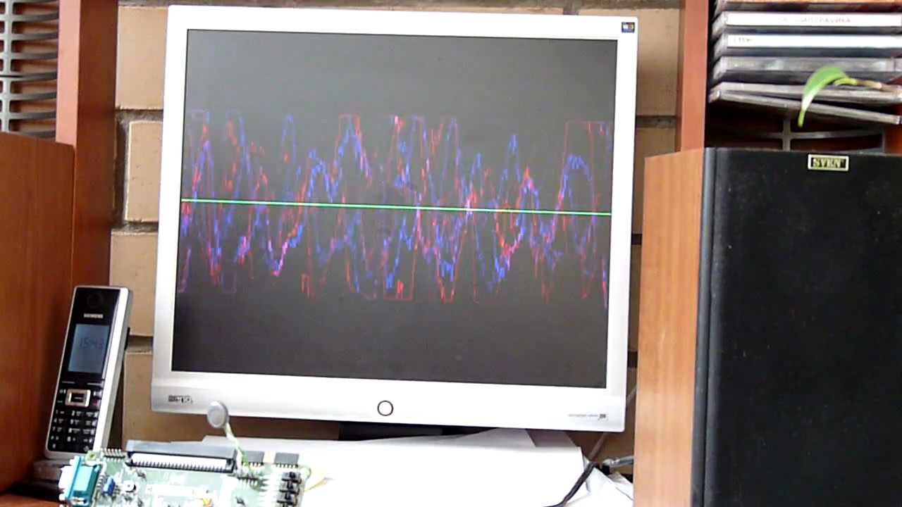 2-channel digital oscilloscope on FPGA - YouTube
