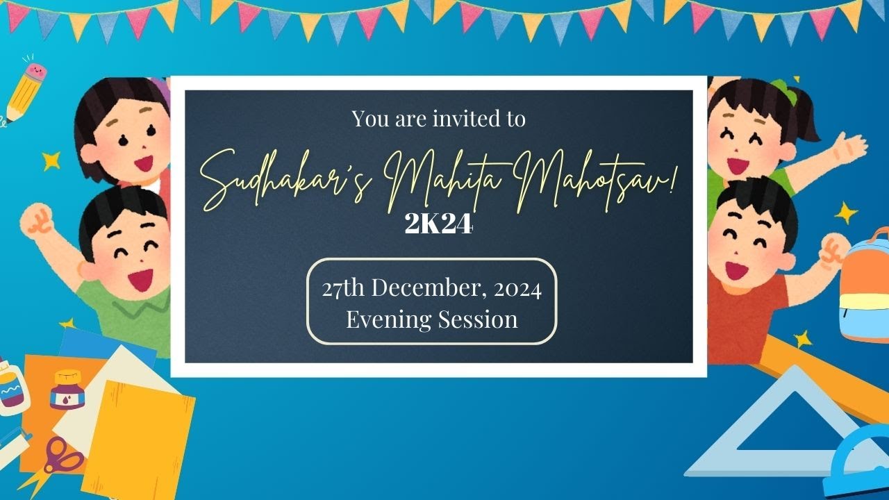 Sudhakar's MAHITA MAHOTSAV-2K24 II 27-12-2024II Evening Session - YouTube