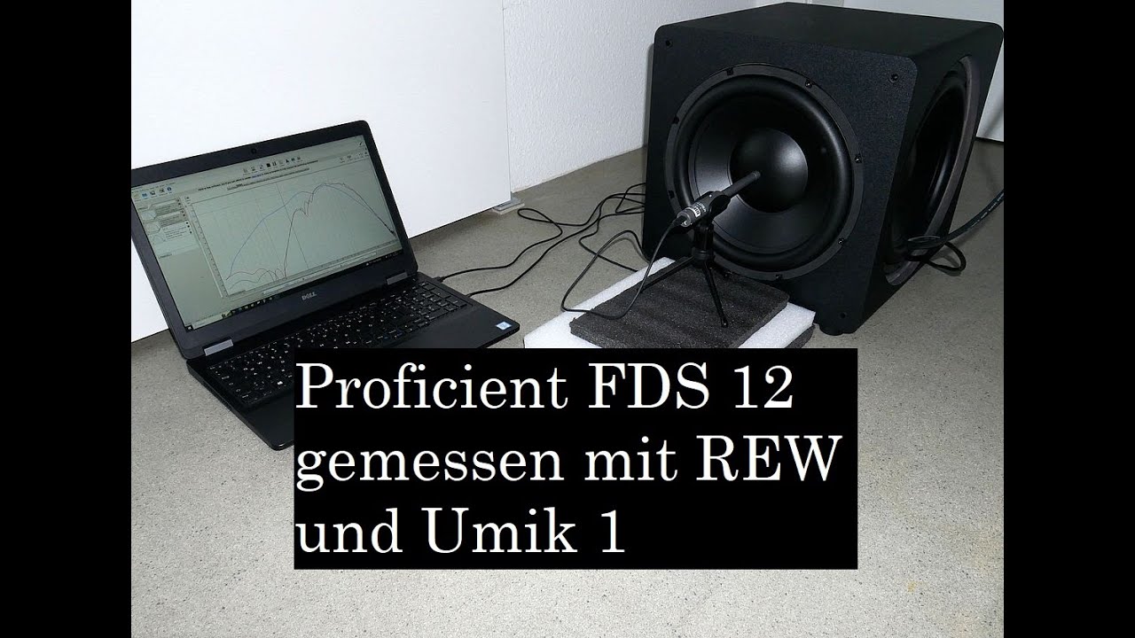Proficient FDS 12 - gemessen mit REW und Umik 1 - YouTube