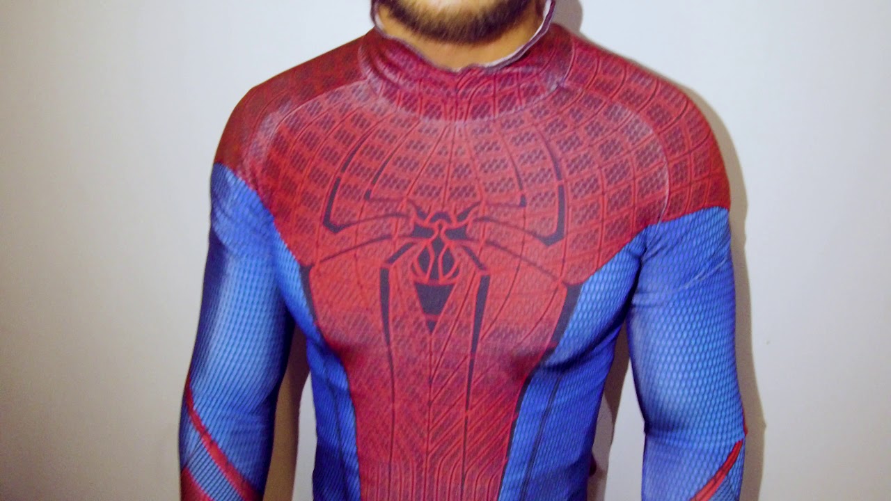 SPIDERMAN TASM 1 HOMEMADE SUIT SHOWCASING - YouTube
