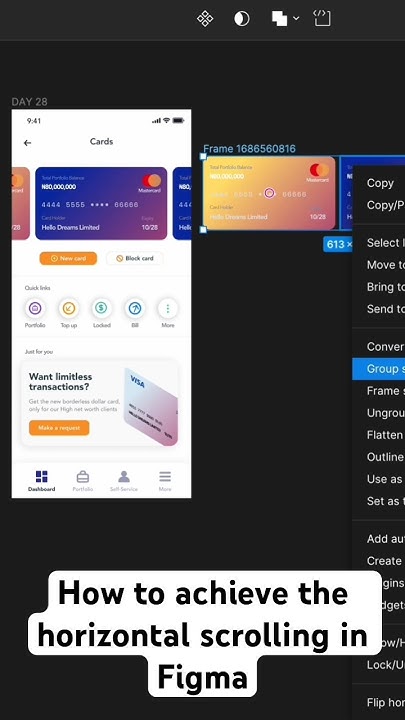 Horizontal scrolling in Figma || scrolling in figma - YouTube