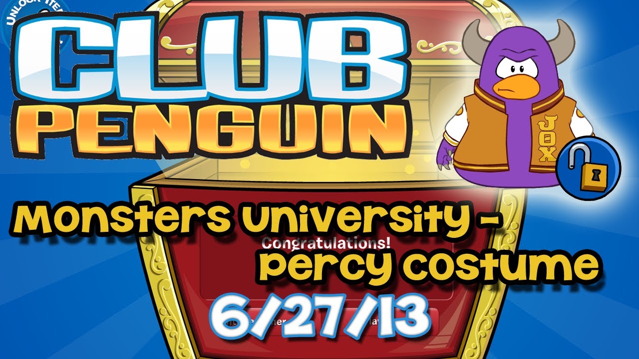Club Penguin Codes: Free Percy JOX Costume 6/27/13 - YouTube