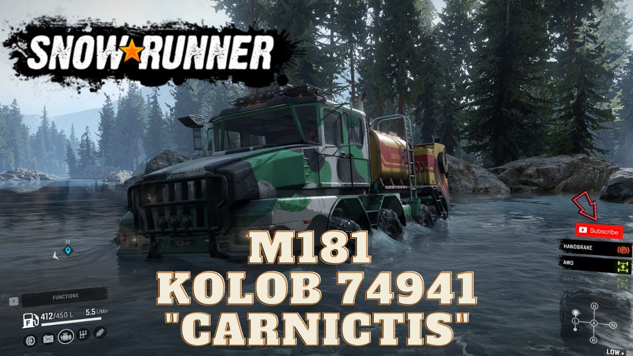SnowRunner Mod Review | M181 KOLOB 74941 "Carnictis" my FAVORITE KOLOB ...