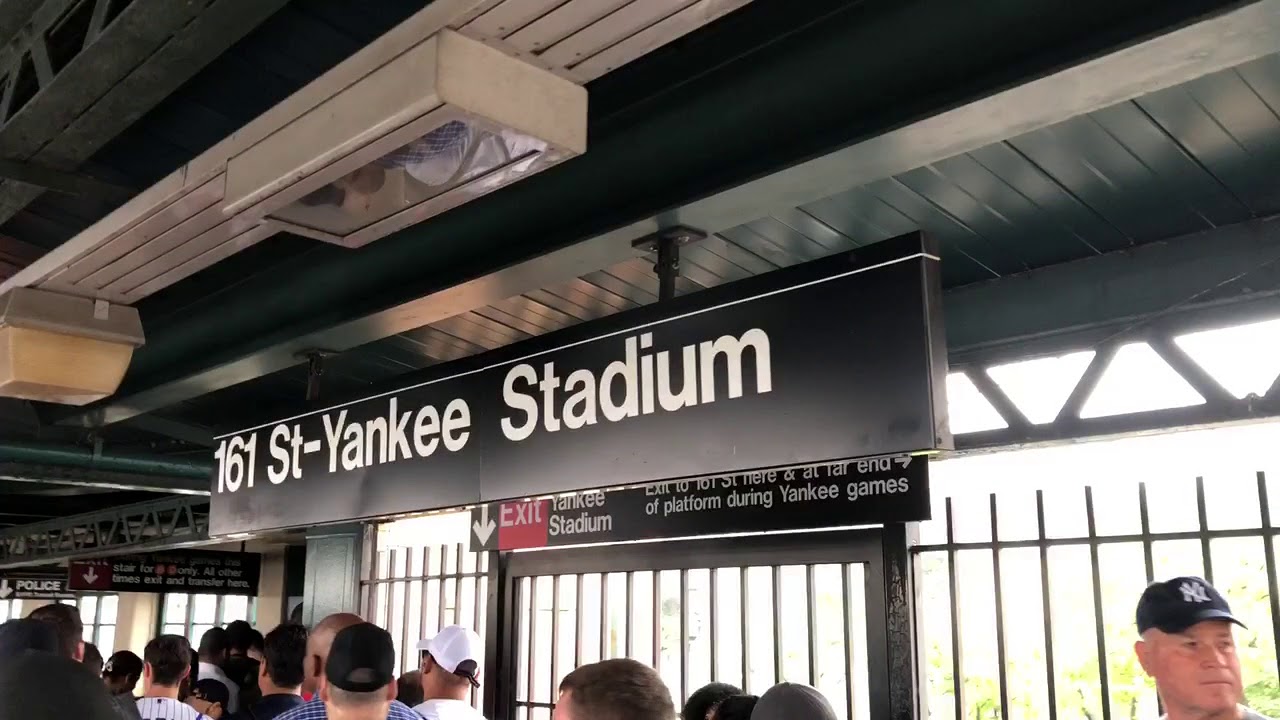 4 Train - 161 St E - Yankee Stadium Subway Station - YouTube
