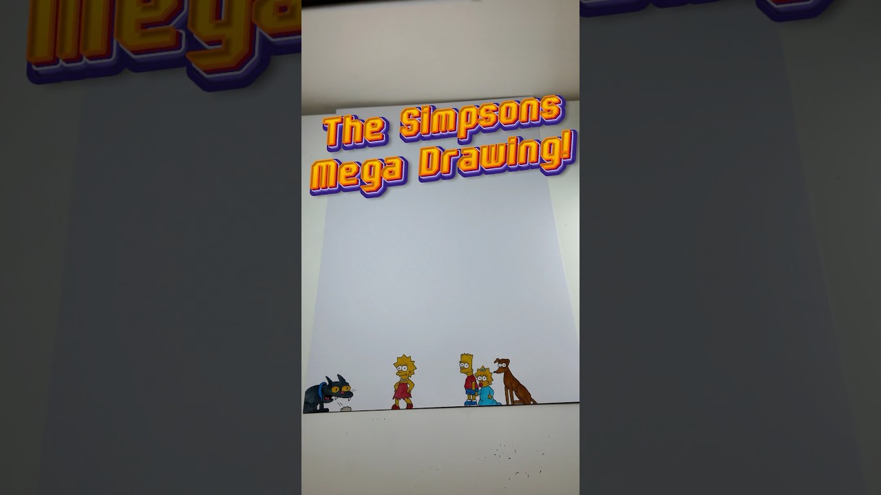 The Simpsons mega drawing starts here! 80 Simpson characters on one A3 ...