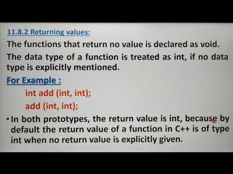 Returning from function in C++ with example, Part 12, in tamil, Chapter ...