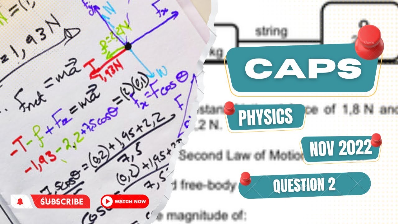 CAPS Physics (P1) Question 2 Nov 2022 - YouTube