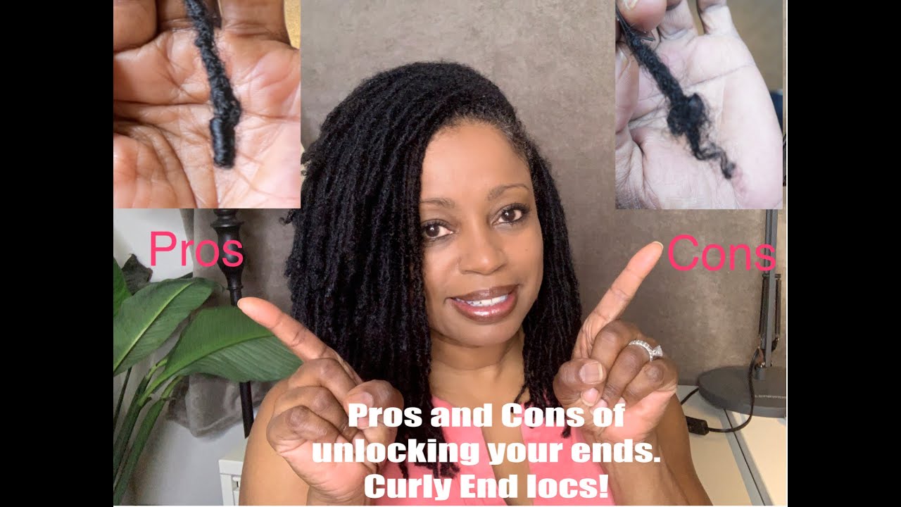 The Pros and Cons of keeping loose ends on your locs! Curly end locs ...