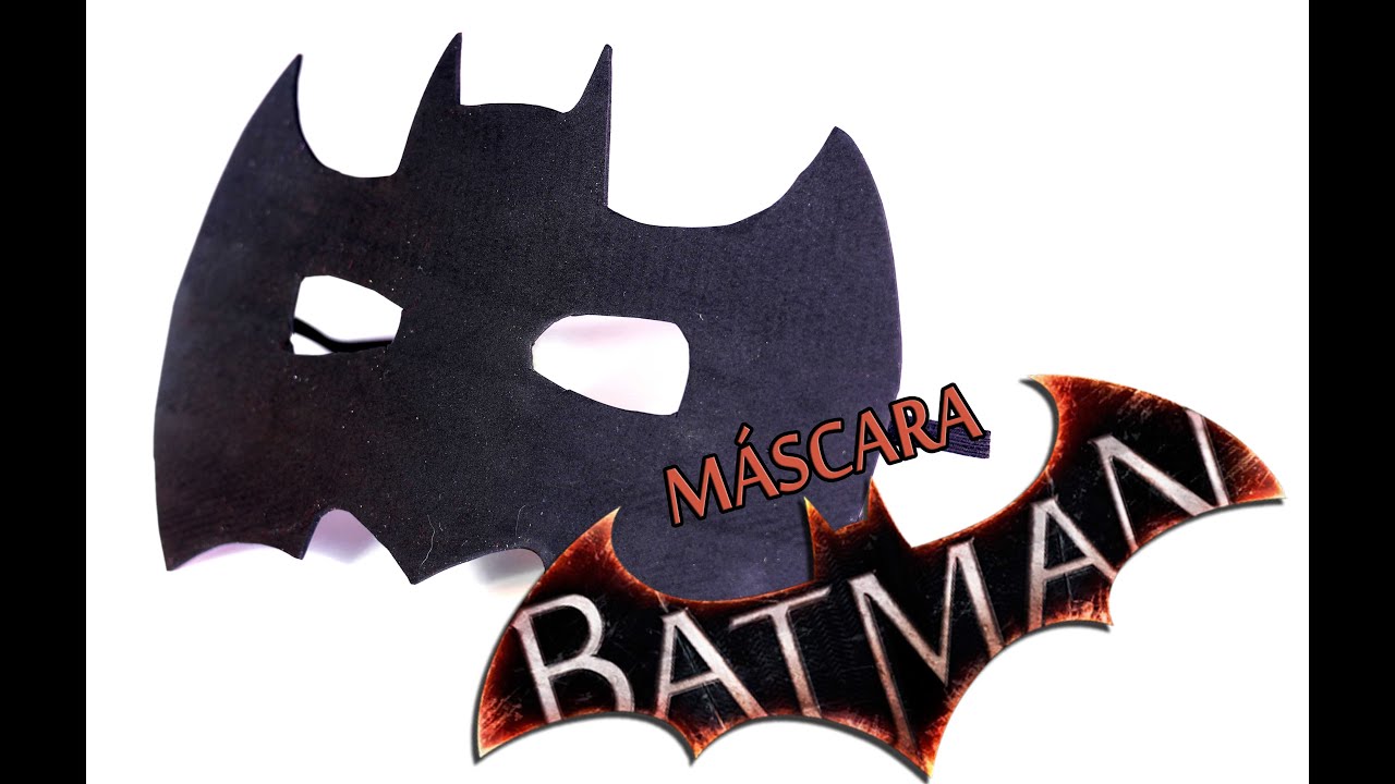 Cómo hacer máscara para disfraz de BATMAN rápido y fácil. Veo y aprendo ...