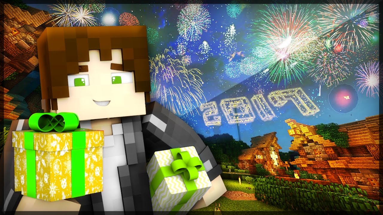 FELIZ ANO NOVO! - FOGOS DE ARTIFÍCIO REALISTA NO MINECRAFT (NEW YEAR ...
