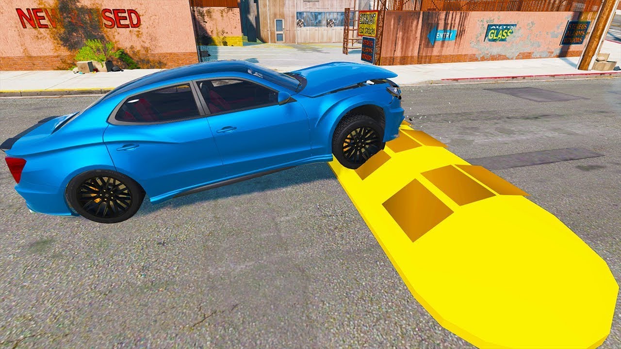 Cars Vs Massive Speed Bumps #476 - YouTube