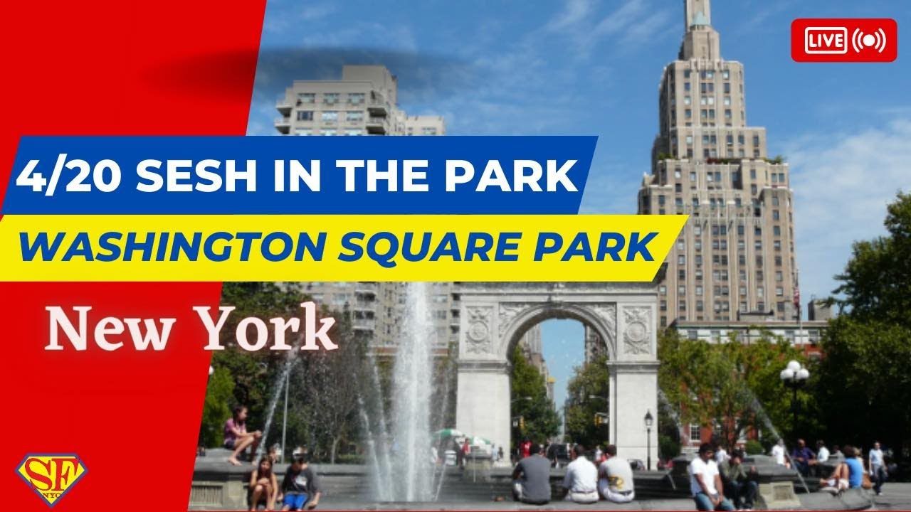 New York: 4/20 Celebration at Washington Square Park April 20, 2023 ...