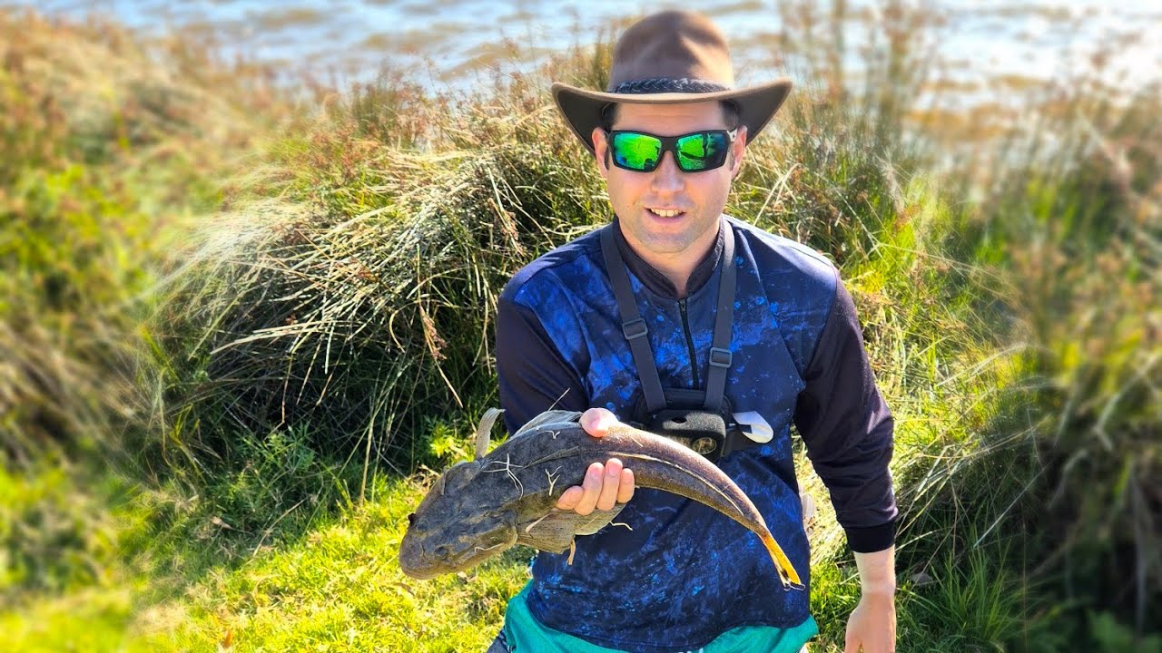 Massive 55cm Flathead! - Fishing Swan River, Burswood WA. - YouTube