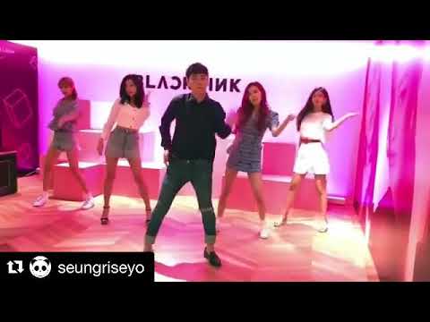 Seungri with BLACKPINK dance \