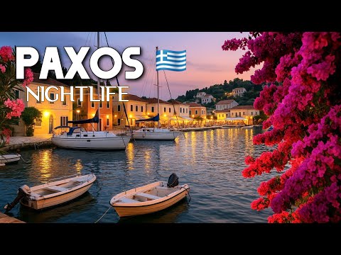 Greece , Paxos by Night – Greek Music, Island Vibes & Aerial Views in 4K