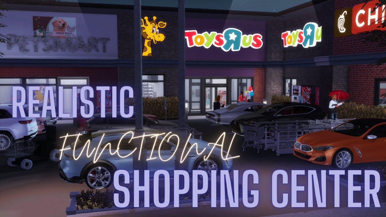 NEW REALISTIC SHOPPING CENTER TOUR||FULLY FUNCTIONAL💜 - YouTube