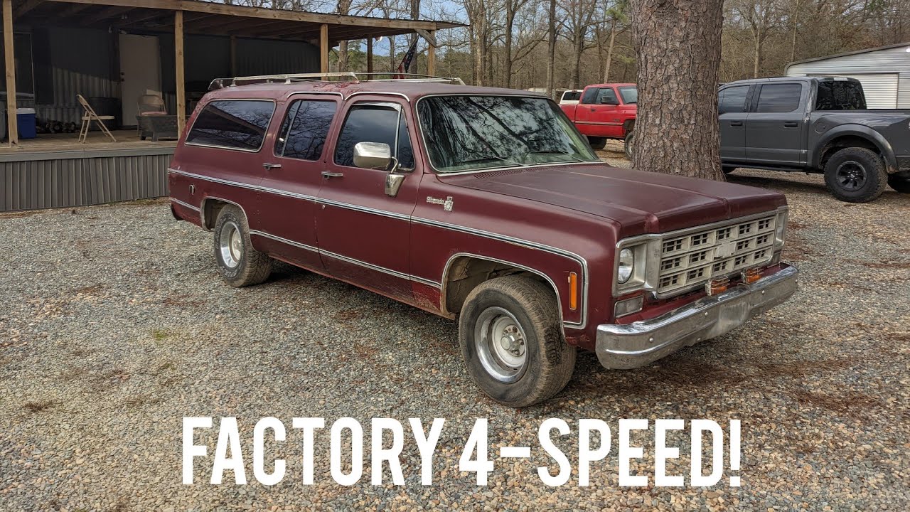 One Of The Rarest Suburban's Ever Made... Factory 4-Speed! - YouTube