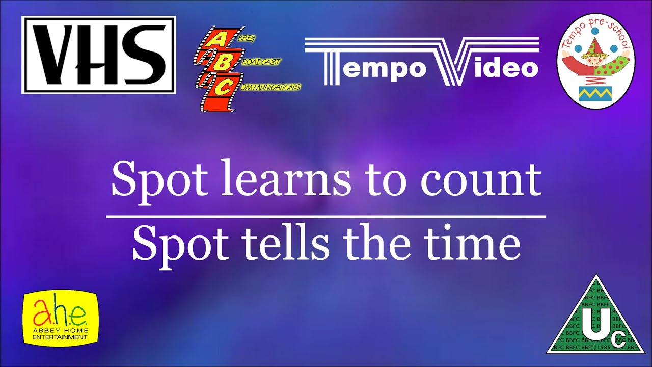 Closing to Spot Learns to Count and Spot Tells the Time UK VHS (1992 ...