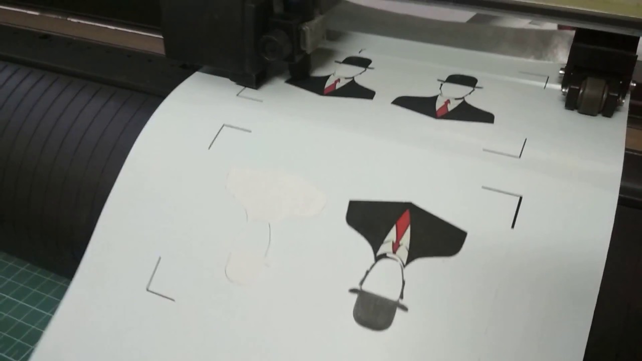 резка по меткам graphtec CE5000-60 - YouTube