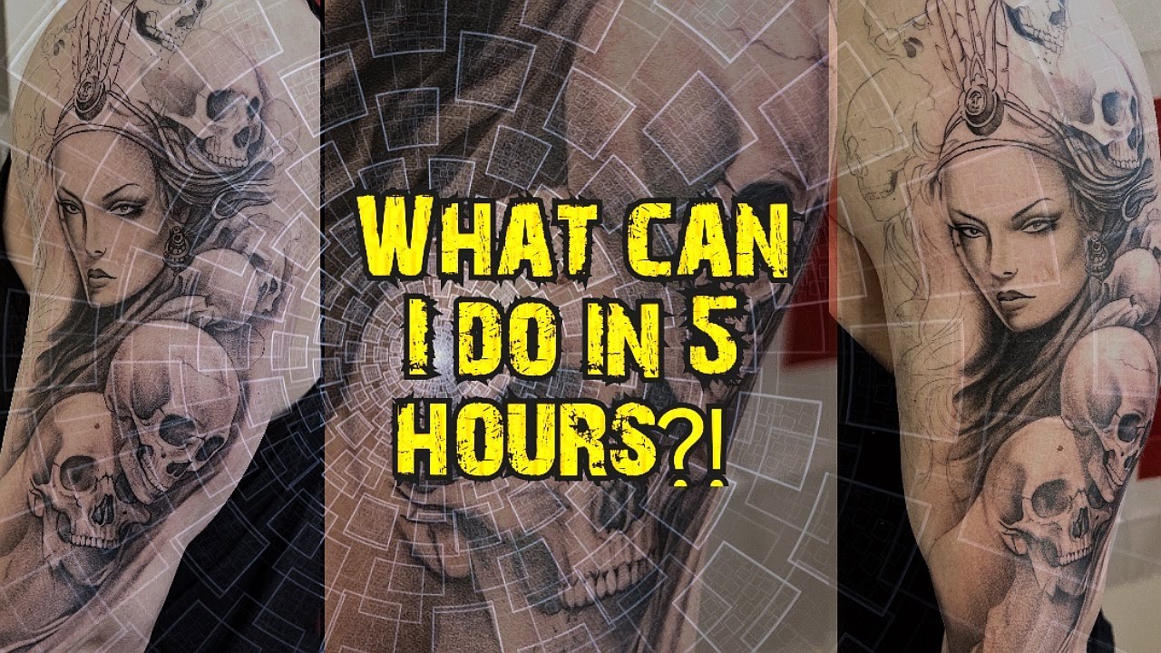 Tattoo Transformation in 5 Hours/ Timelapse vs Real Time Tattoo Making ...