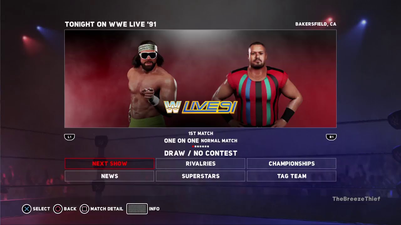 My WWE 2K18 Universe: WWE Live '91 (May.Week 1) - YouTube