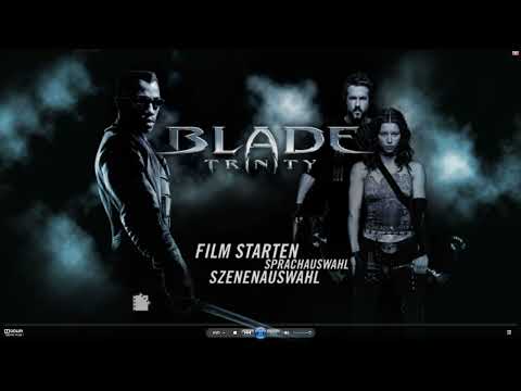 Opening to my 2005 German DVD of Blade Trinity Disc 1