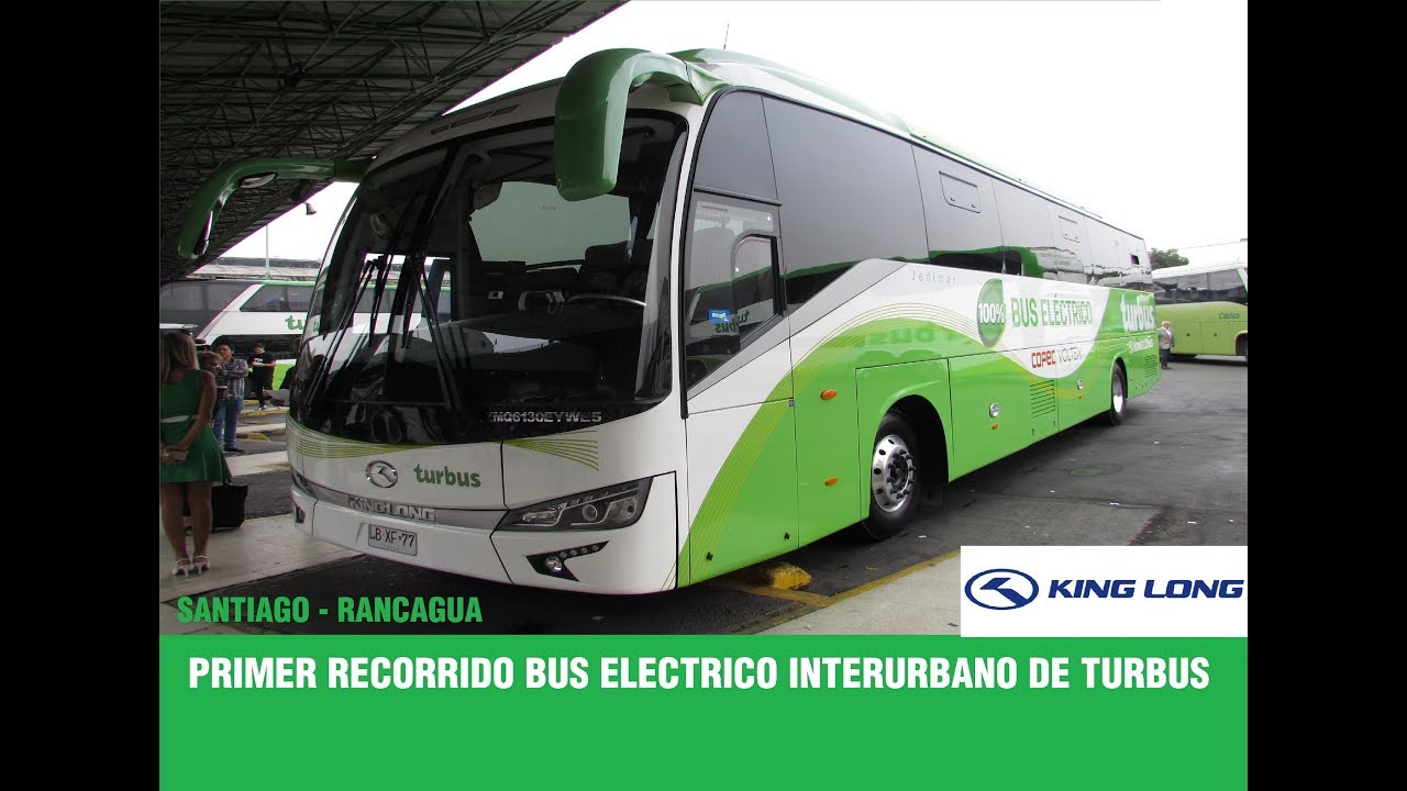 Primer Recorrido del Bus Electrico Interurbano de Tur Bus - YouTube