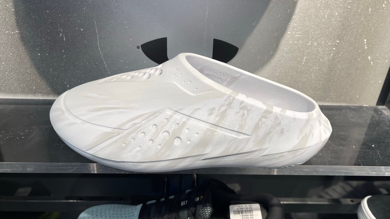 Under Armour Curry FoamTro Slide (White/ Halo Grey) - Style Code ...