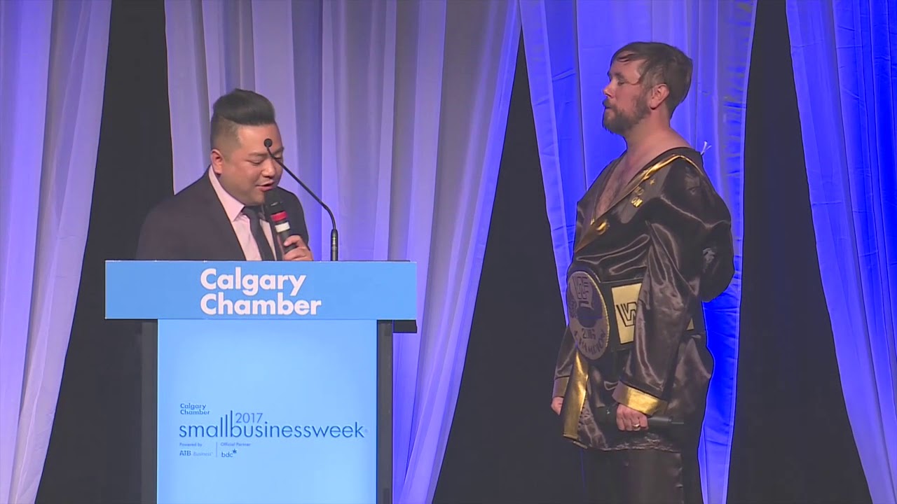 Jonathan Stoddart (Ricca Razor Sharp) at Calgary Chamber's Small ...