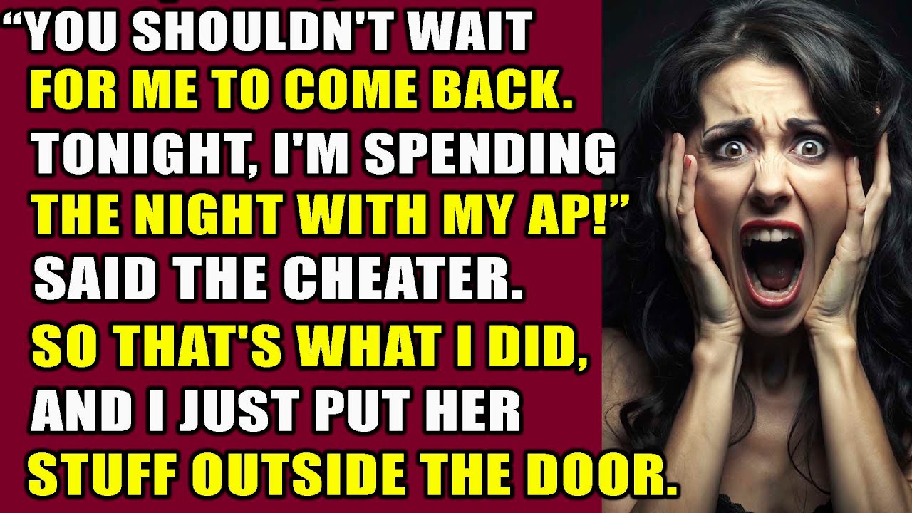 “YOU SHOULDN'T WAIT FOR ME TO COME BACK. TONIGHT, I'M SPENDING THE ...