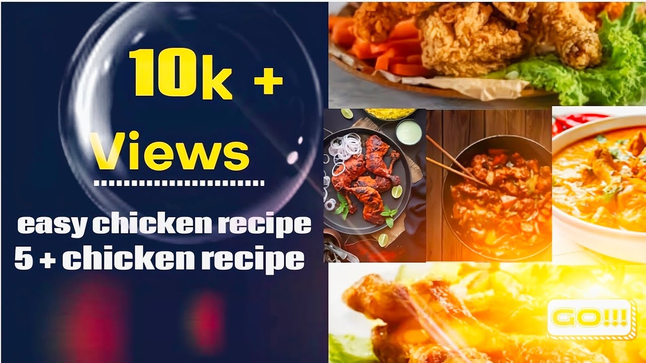 EASY 5+CHICKEN RECIPE 🤤|| CHICKEN TASTY AND EASY RECIPES || ONLY 30 ...