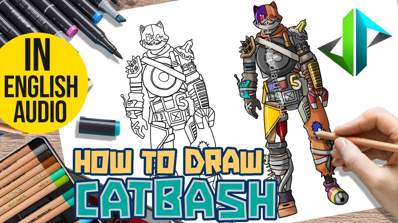 [DRAWPEDIA] HOW TO DRAW *NEW* CATBASH from FORTNITE - STEP BY STEP ...