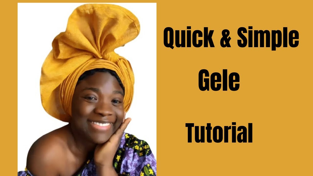 This beautiful 🤩 Gele tutorial for beginners - YouTube