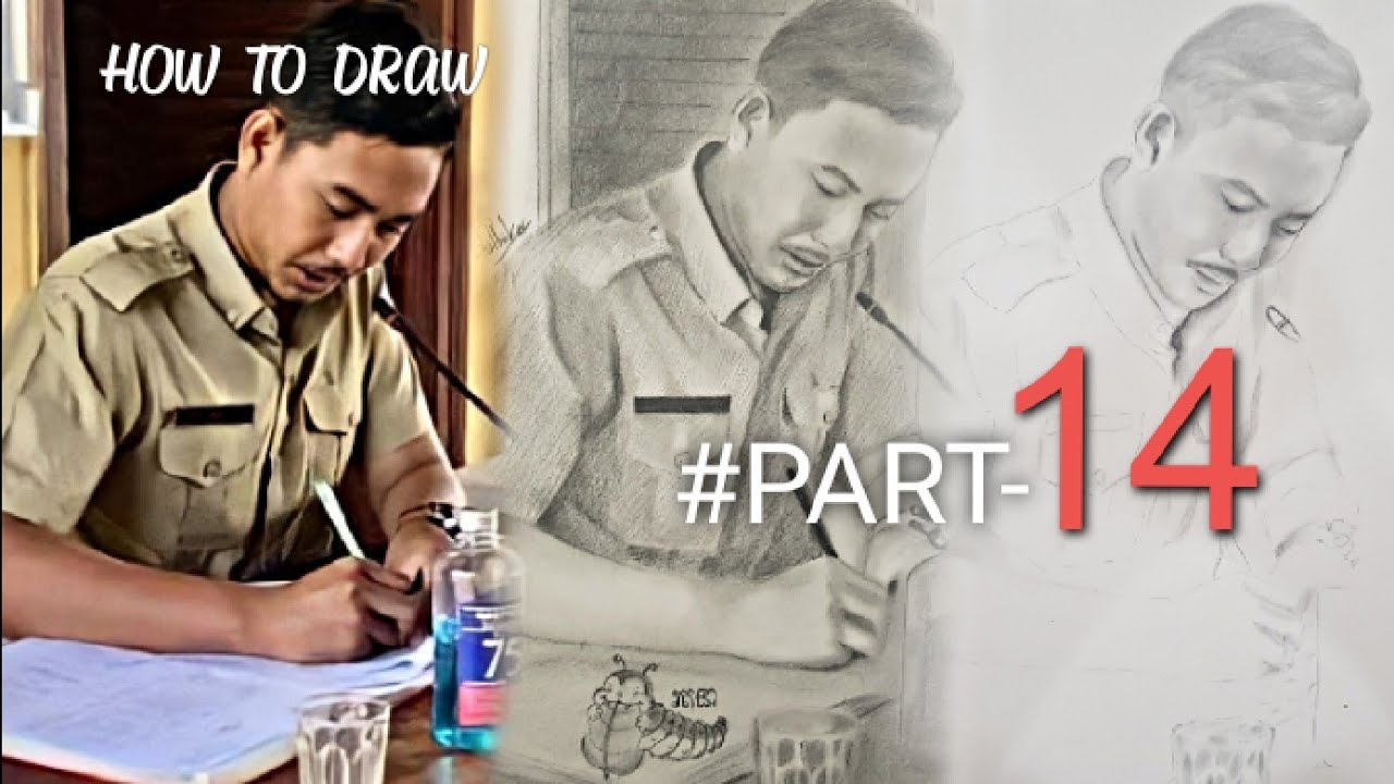 How To Draw One Person For Beginners - HOW TO DRAW #Part14 - YouTube