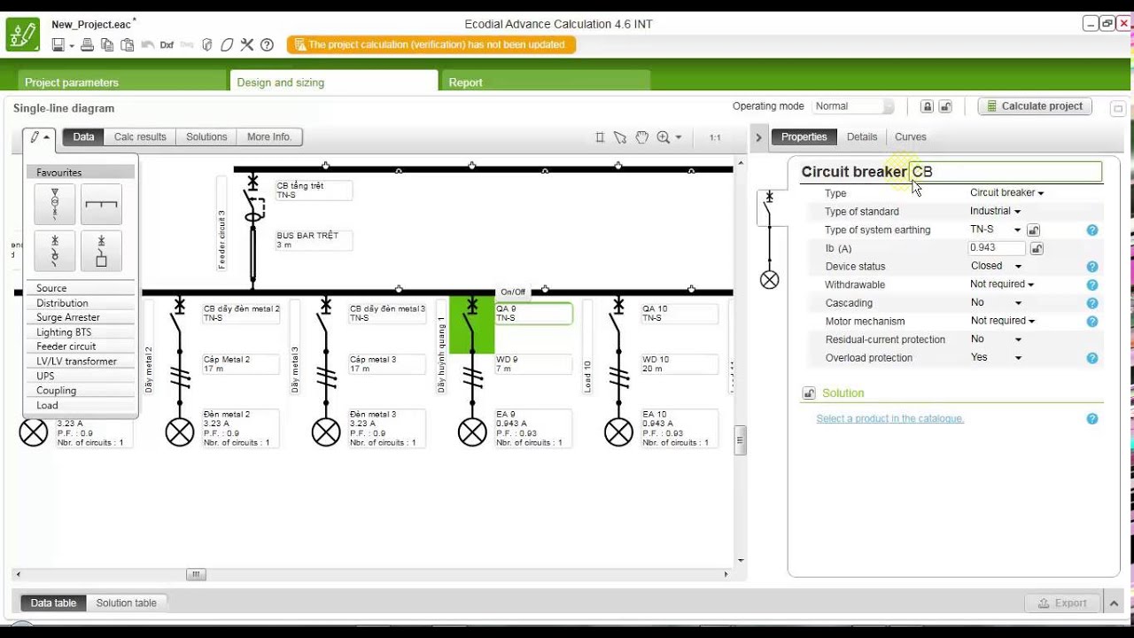 Hướng dẫn sử dụng Ecodial 4.6 thiết kế cấp điện ký túc xá - YouTube