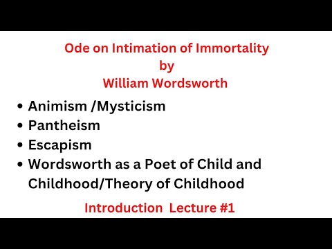 Ode on Intimation of Immortality by William Wordsworth | Introduction ...